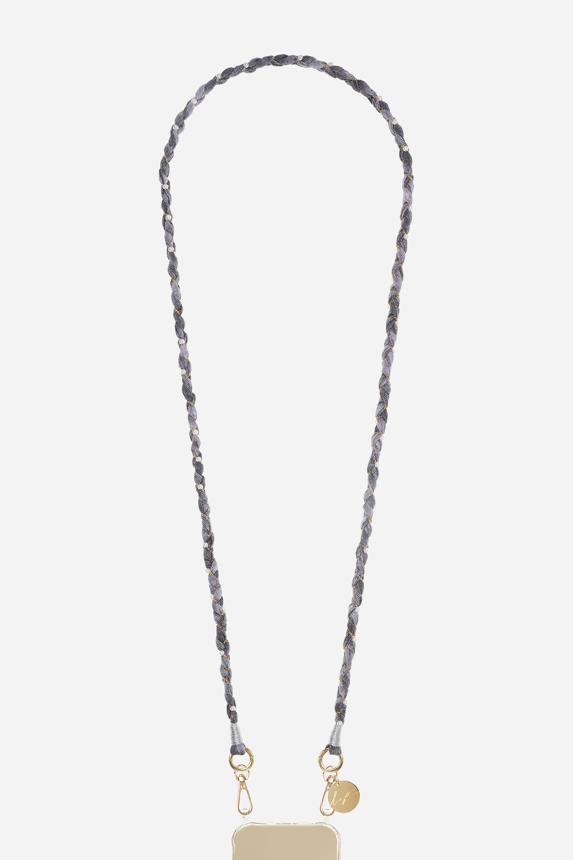 Doha Black Long Phone Chain 120 cm