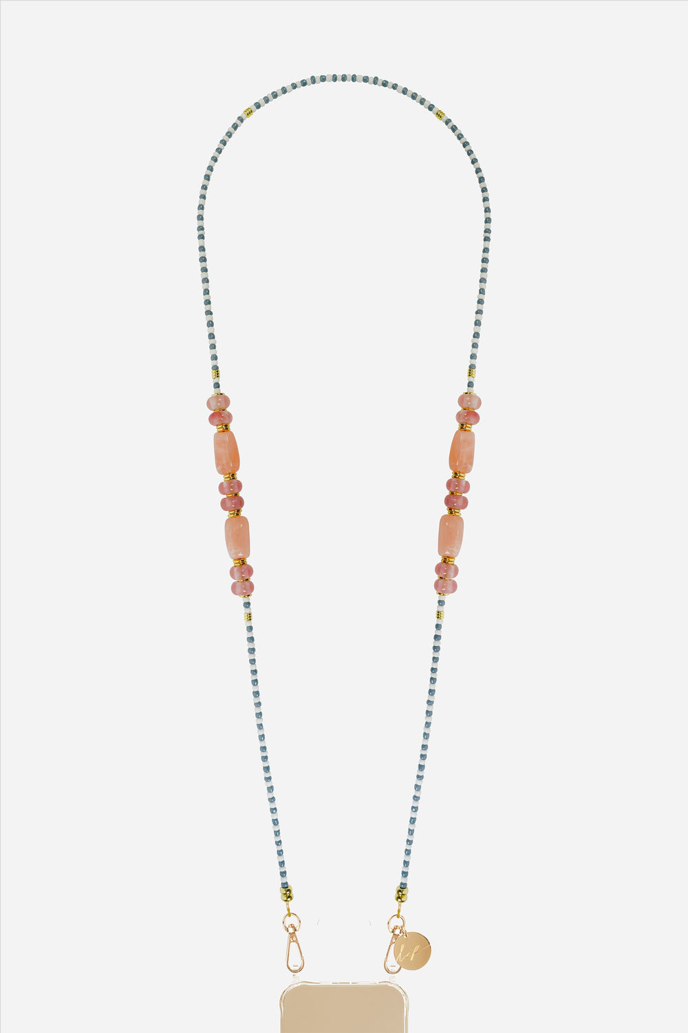 Chaîne de Téléphone Longue Nessy Rose 120 cm